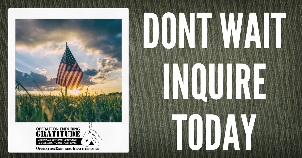 Inquire Today | Operation Enduring Gratitude